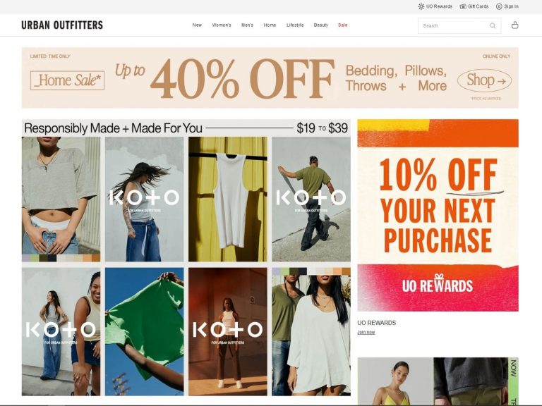 UrbanOutfitters – Lots Clothing for Men and Women | ReviewCollections