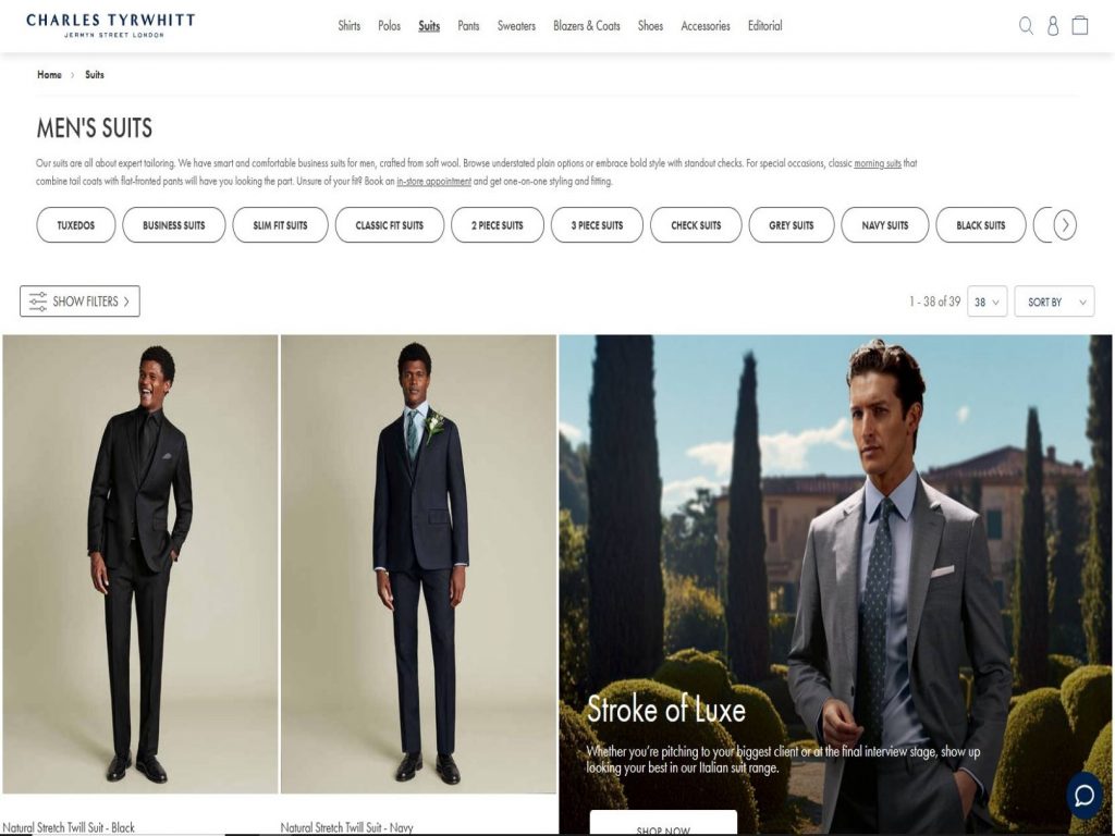 Charles Tyrwhitt Suits and 11+ Sites Like Charles Tyrwhitt Suits ...